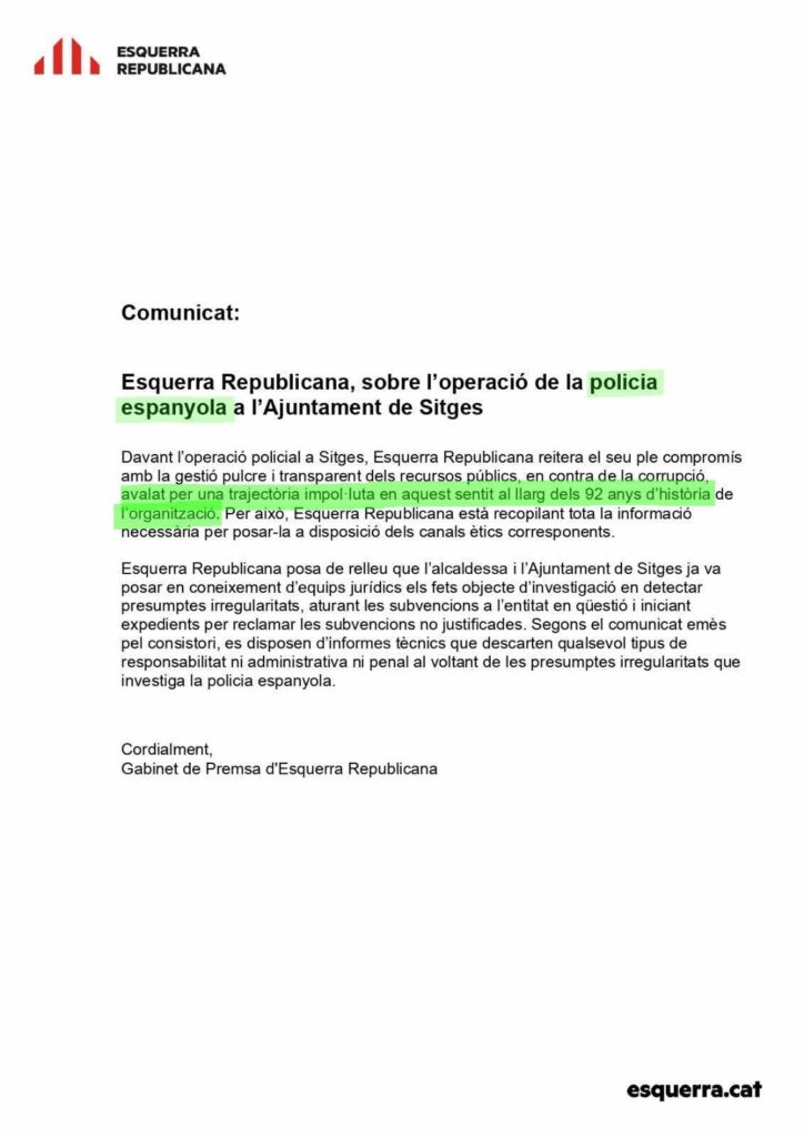 Detienen A La Alcaldesa De Sitges Erc Investigada Por Corrupción