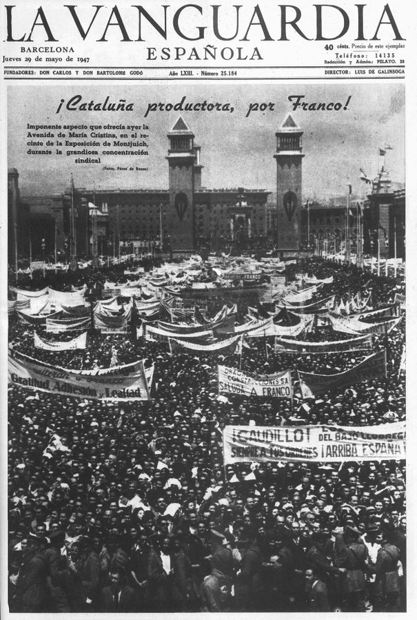 La Vanguardia: «¡Cataluña productora, con Franco!» – Dolça Catalunya